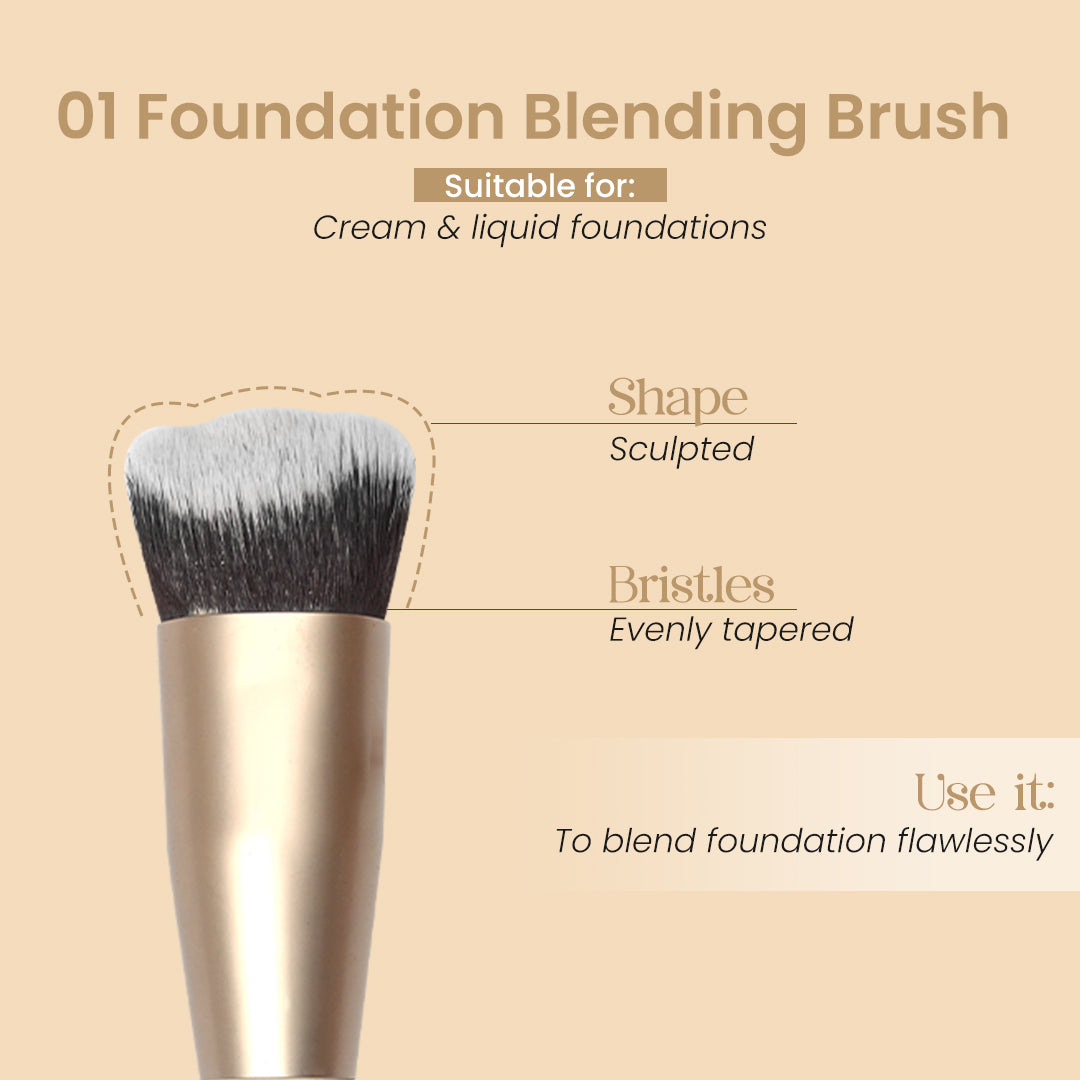 Buy Best Foundation Blending Brush Online | Milagro Beauty