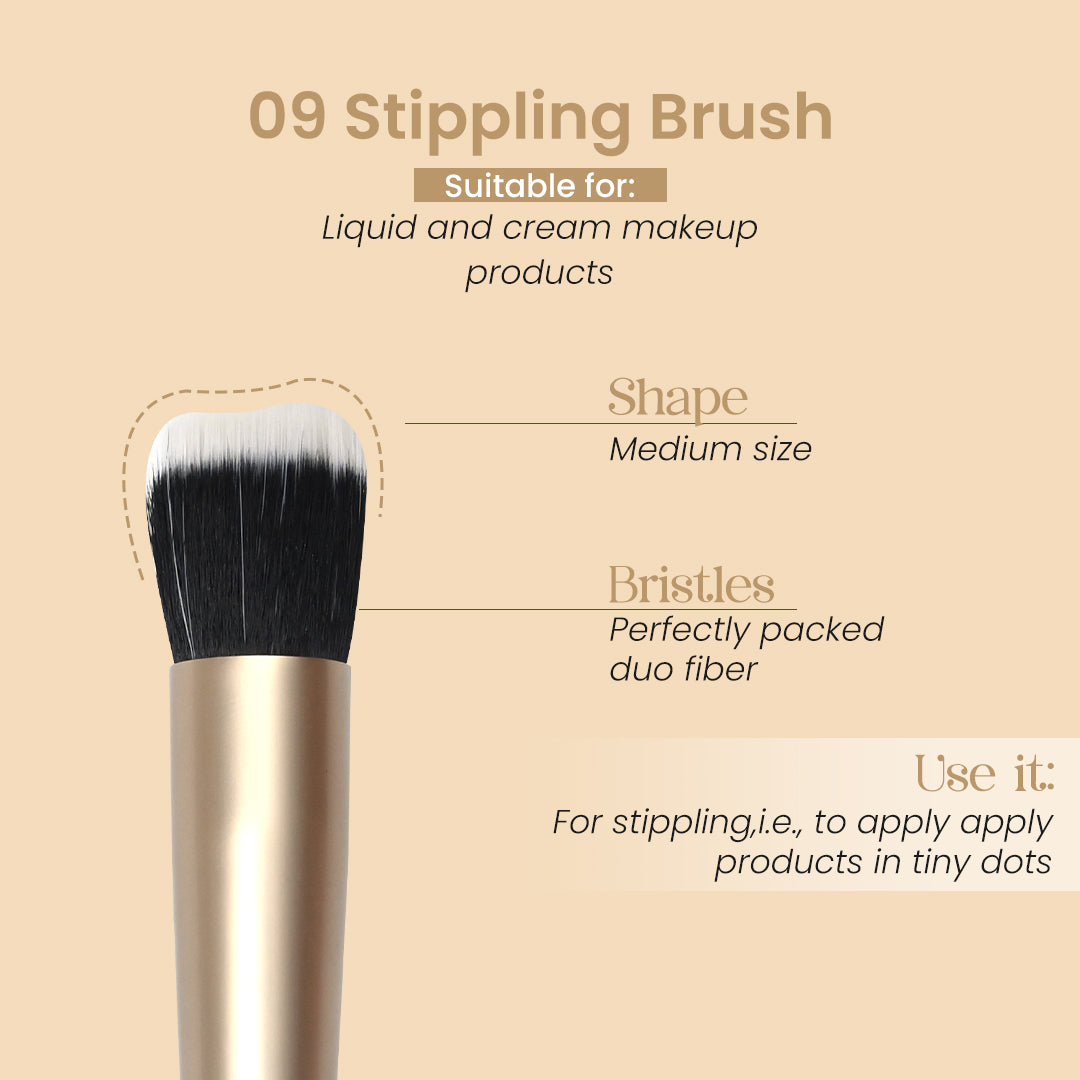 Buy Stippling Brush 9 Online in India | Milagro Beauty